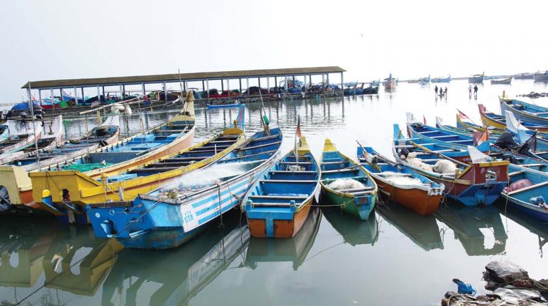 Koyilandy harbor nearing completion