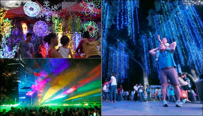 Philippines lit up to mark arrival of the festive season
