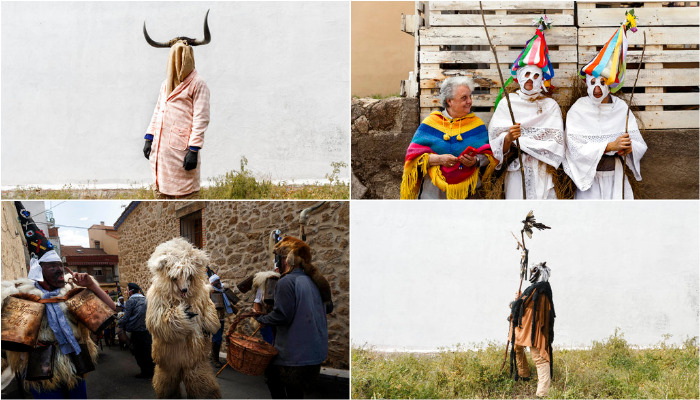 Spain celebrates colourful mask parade ahead of carnival celebrations