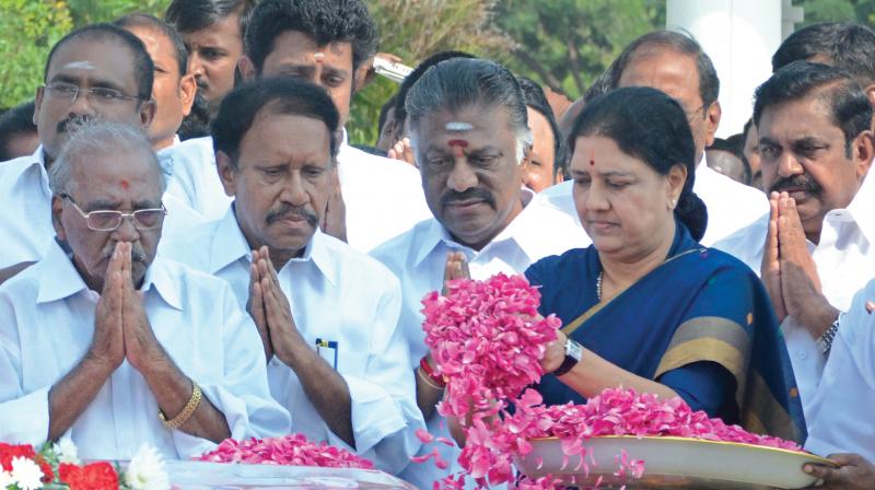 Tamil Nadu Leaders pay homage on CN Annadurai death anniversary
