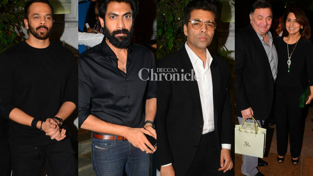 It's black for Karan, Rana, Rohit, Rishi, Neetu, others at star-studded ...