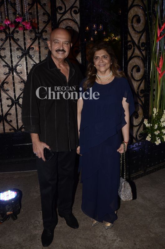 Party time for Hrithik, Rekha, others as Rakesh Roshan turns a year older