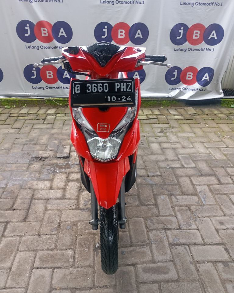 Lelang Motor LOT No. 102 HONDA BEAT ESP CBS ISS FI CW 108 2019 MERAH ...