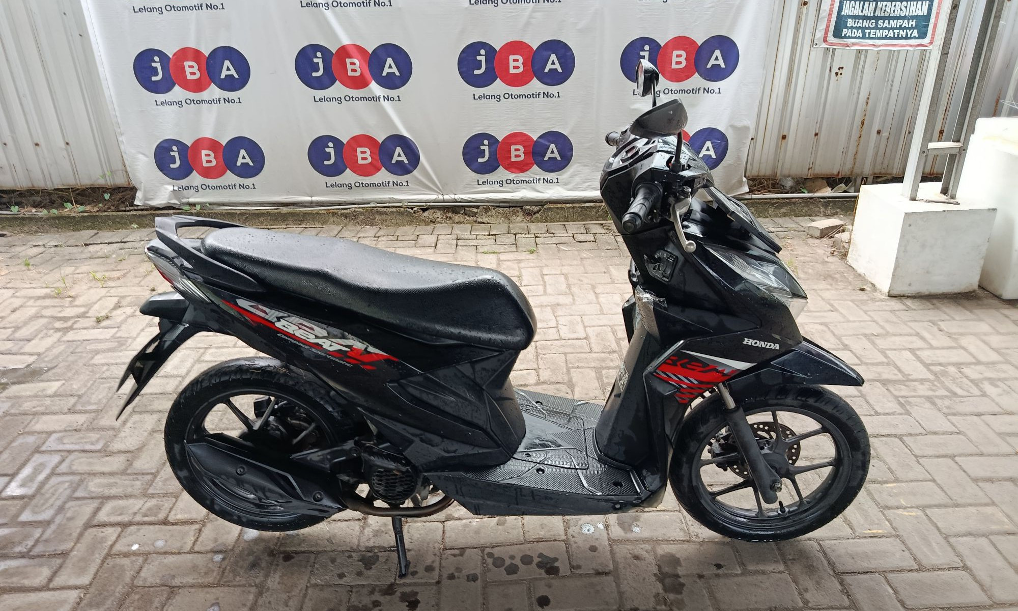 Lelang Motor LOT No. 14 HONDA BEAT CBS 110 110 2023 HITAM JAKARTA TIPAR