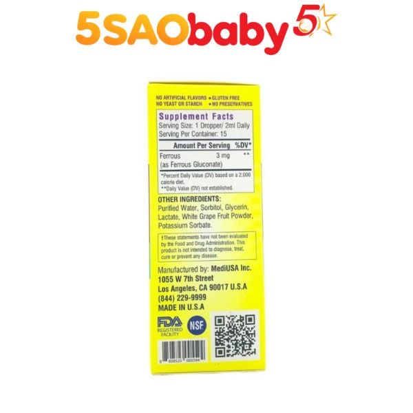 MediUSA Fe Drops - Bí quyết giúp bé hấp thụ sắt tự nhiên, khỏe mạnh từ ...
