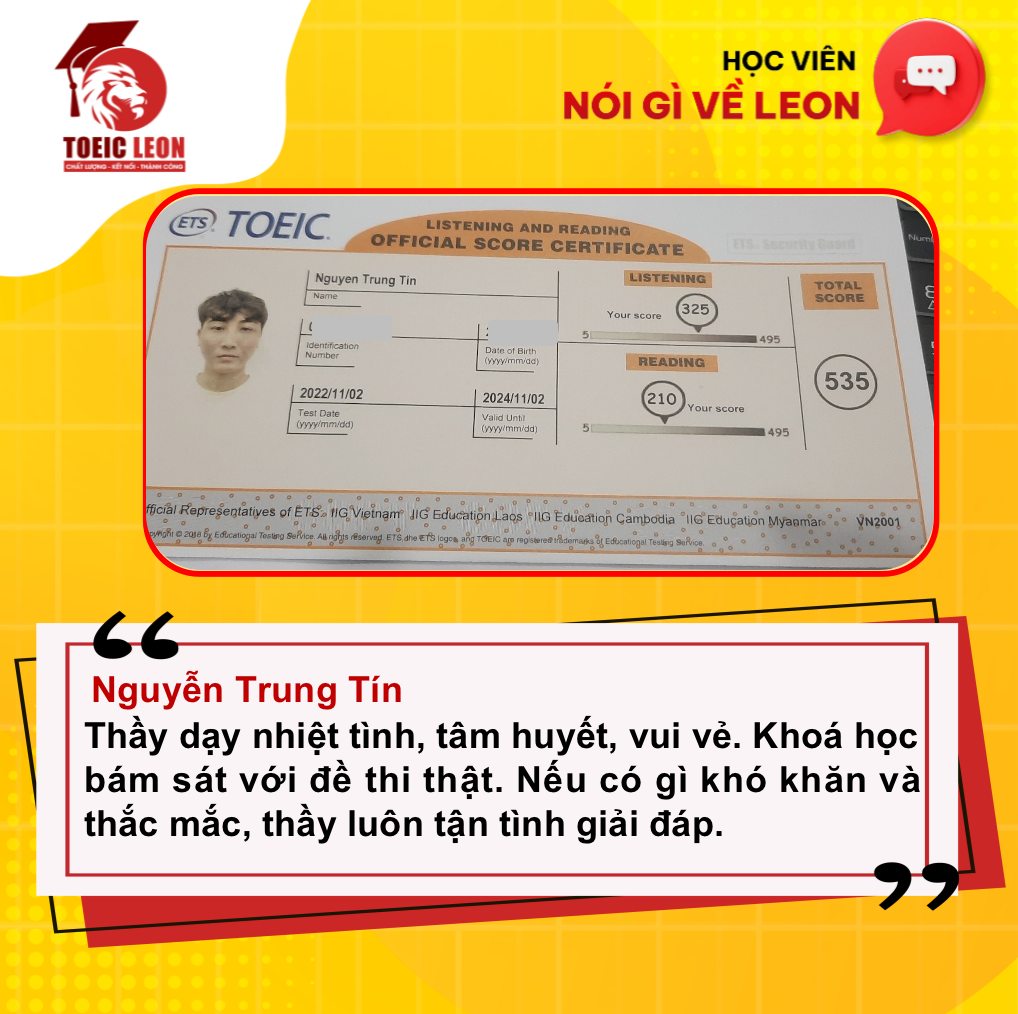[REVIEW] Trung tâm Anh ngữ TOEIC LEON - Linh Đông - KiddiHub
