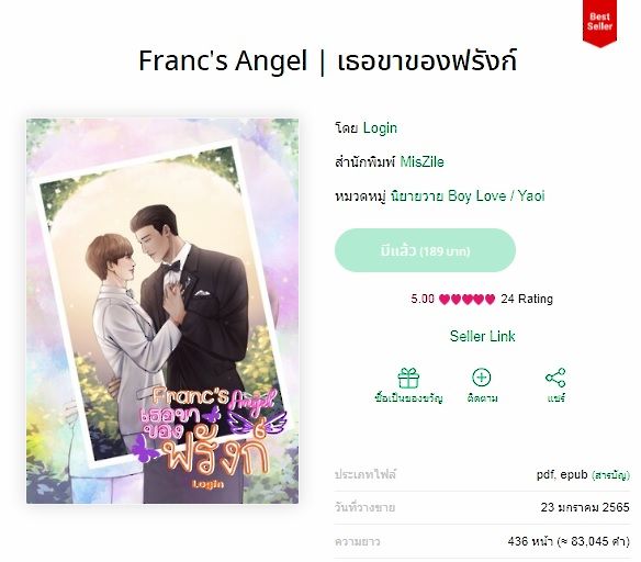 Franc's Angel | เธอขาของฟรังก์ [จบ] มี ebook โดย Richly | Fictionlog นิยายออนไลน์ นิยายแปล เว็บ ...