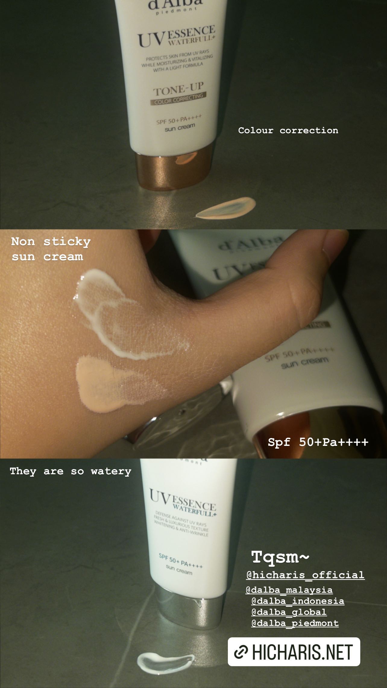 [REVIEW] - d'Alba - Waterfull Tone Up Suncream 50ml - yvonneooikaixin