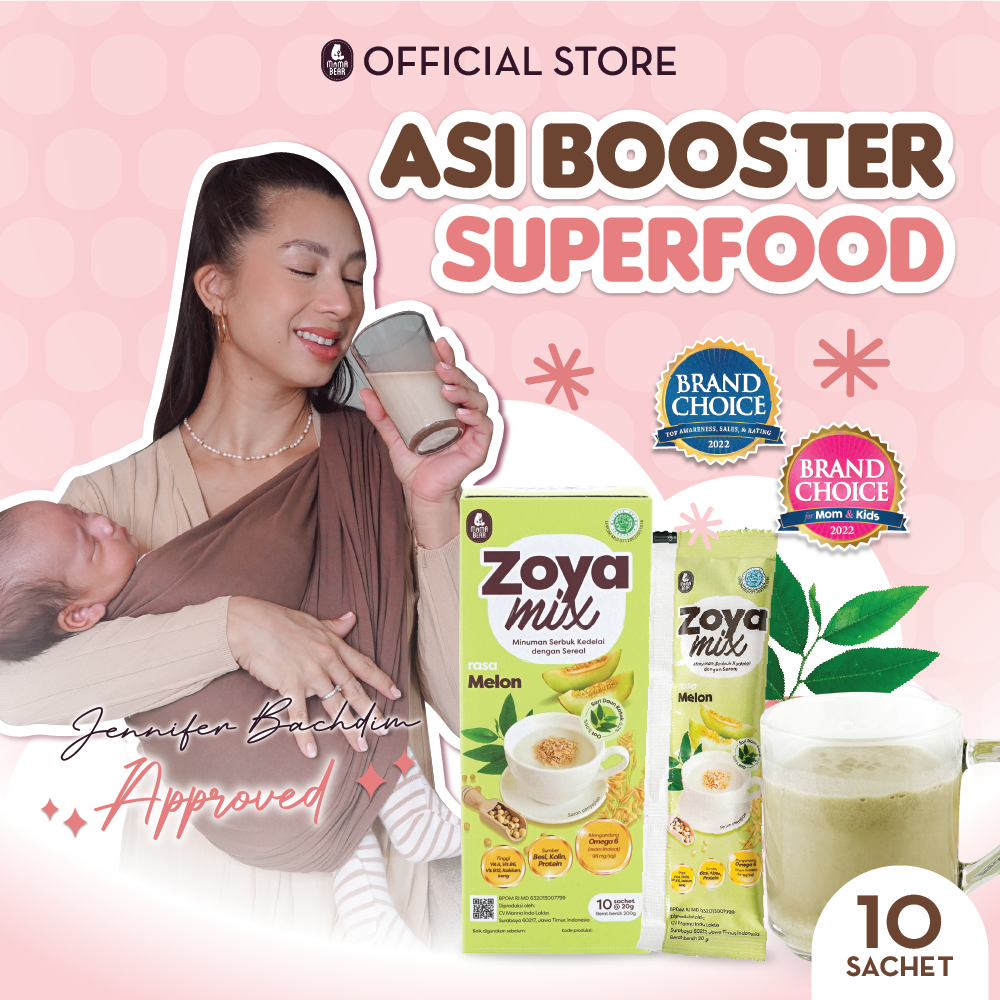 MamaBear ZoyaMix Melon - ASI Booster Pelancar Peningkat Produksi ASI