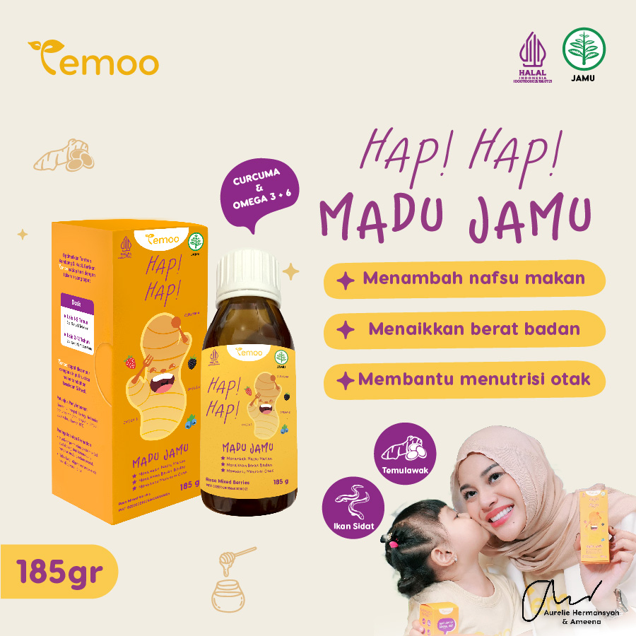 Temoo Hap Hap Madu Jamu 185gr