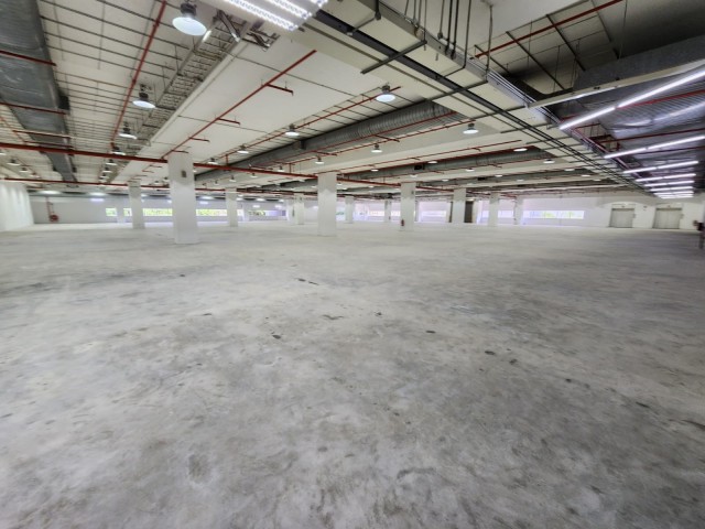 Warehouse 8m ceiling cargo lift 16 loading bay with dock levellers ...