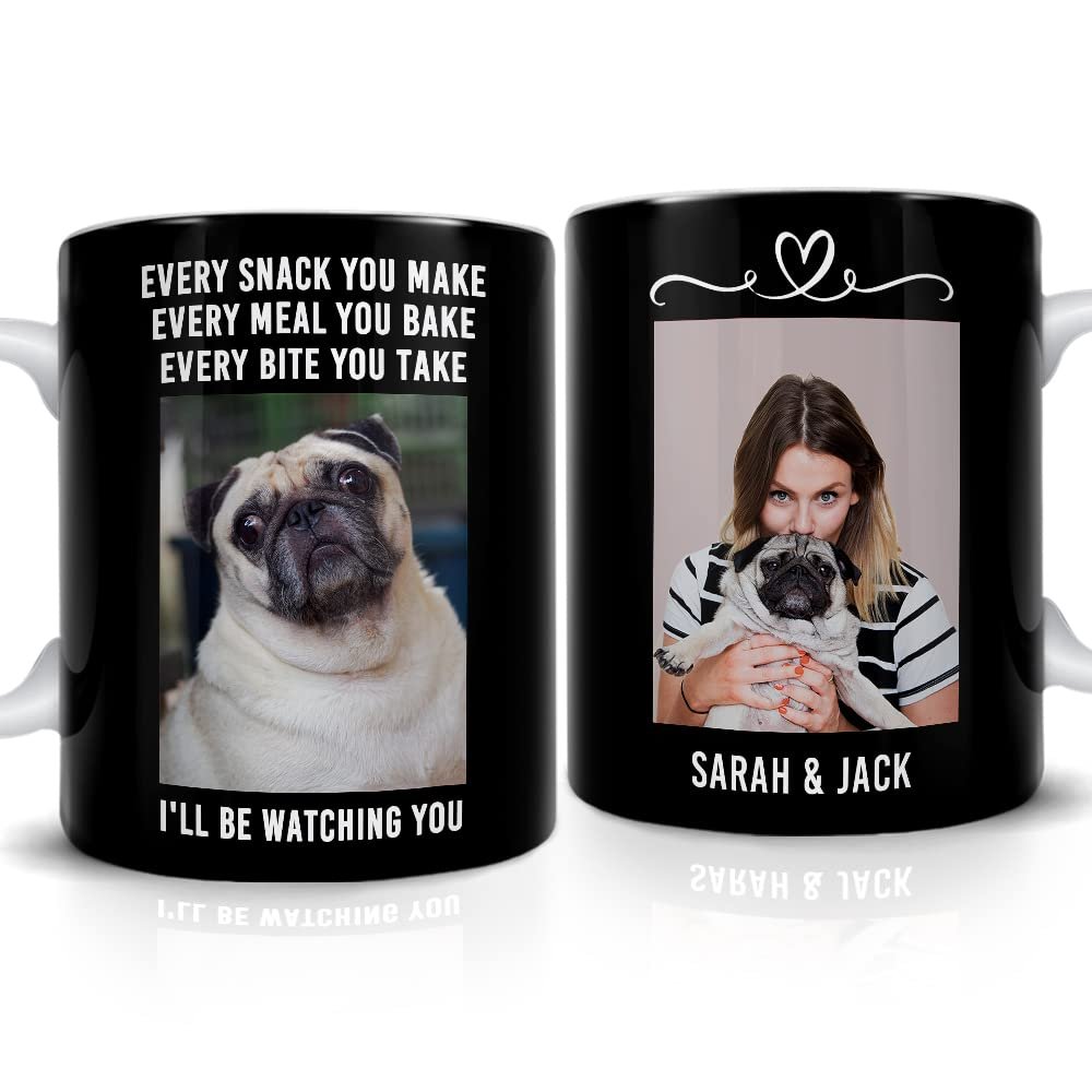 Personalized Dog Photo Mug Snack You Make - Sandjest
