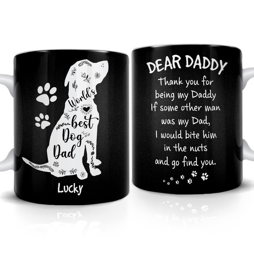 Personalized Funny Dog Dad Mug - Sandjest