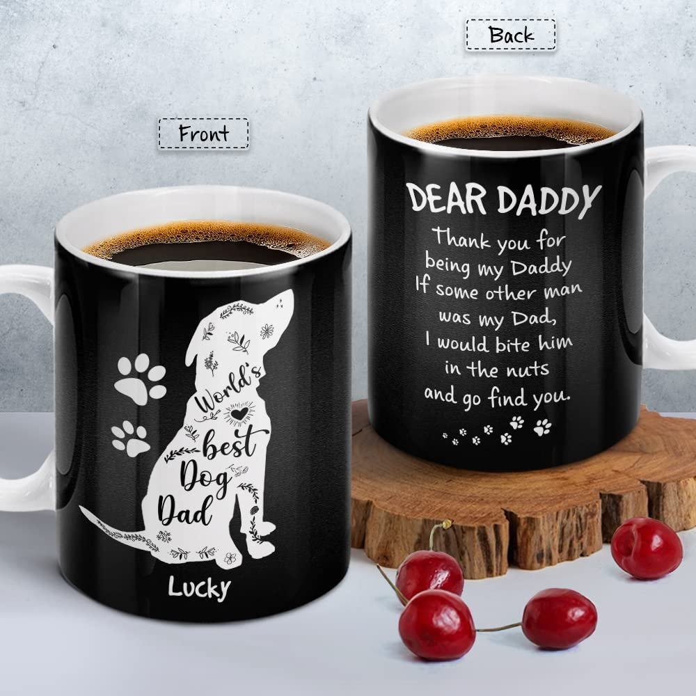 Personalized Funny Dog Dad Mug - Sandjest