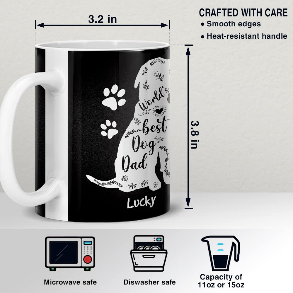 Personalized Funny Dog Dad Mug - Sandjest