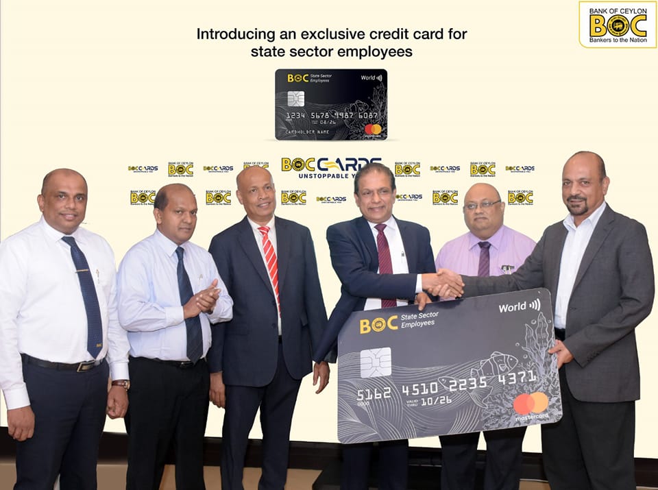 Bank of Ceylon launches exclusive BOC Affinity Credit Card for state ...