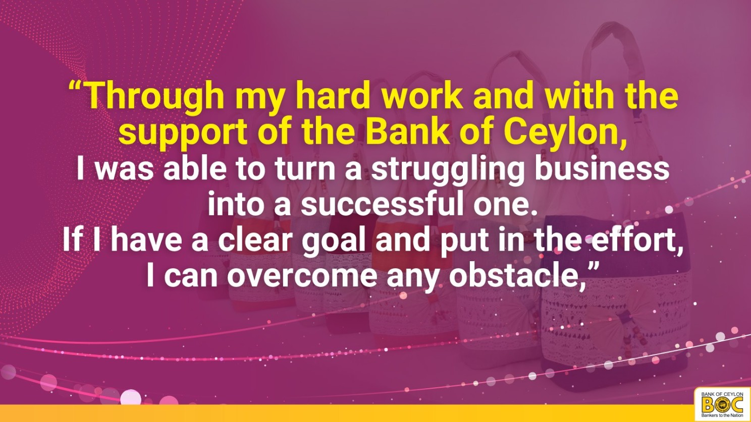 The BOC Ran Liya Loan Scheme was a major turning point for my business ...