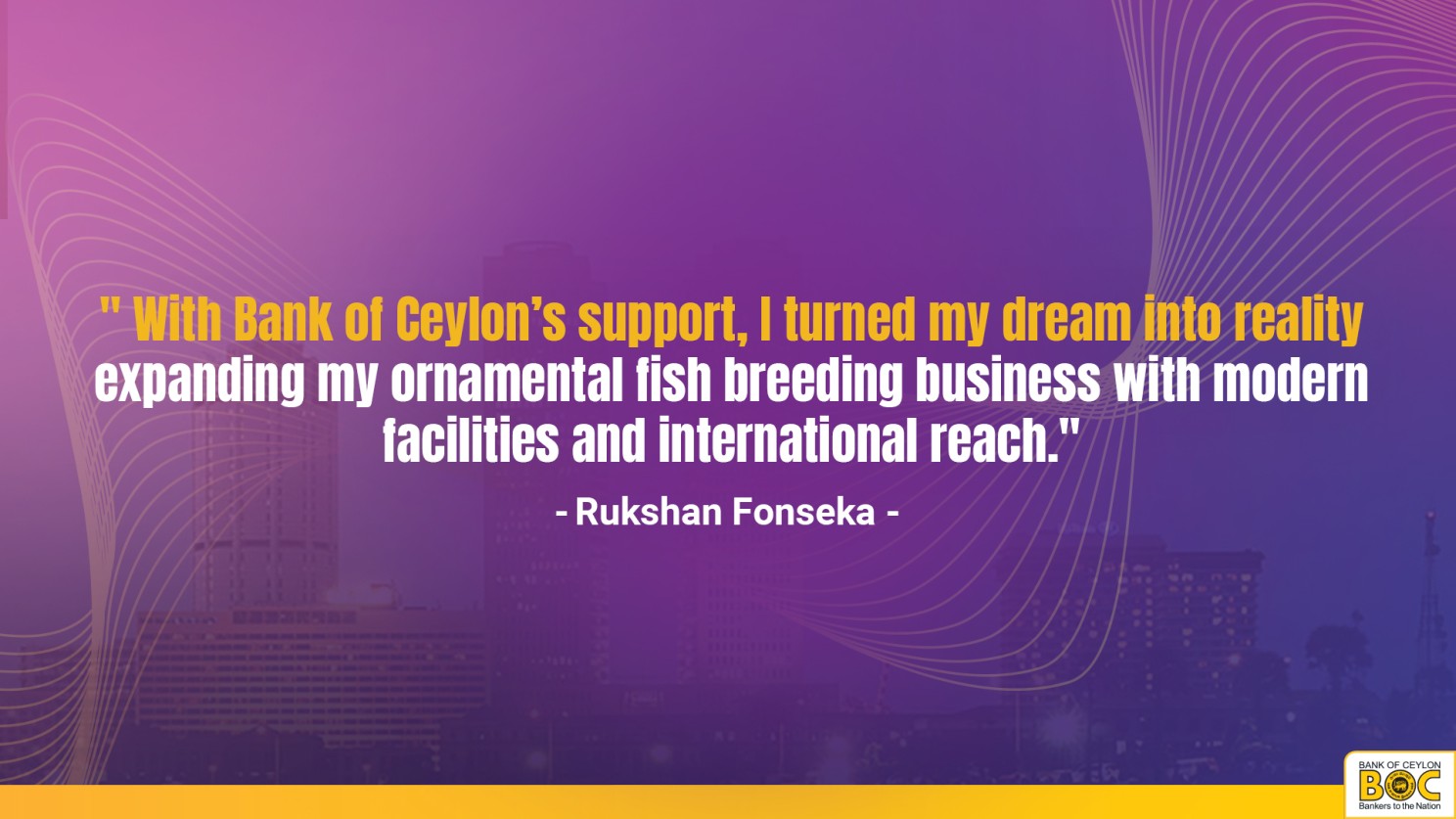 From Passion to Global Markets with BOC Youth Loan | Bank of Ceylon