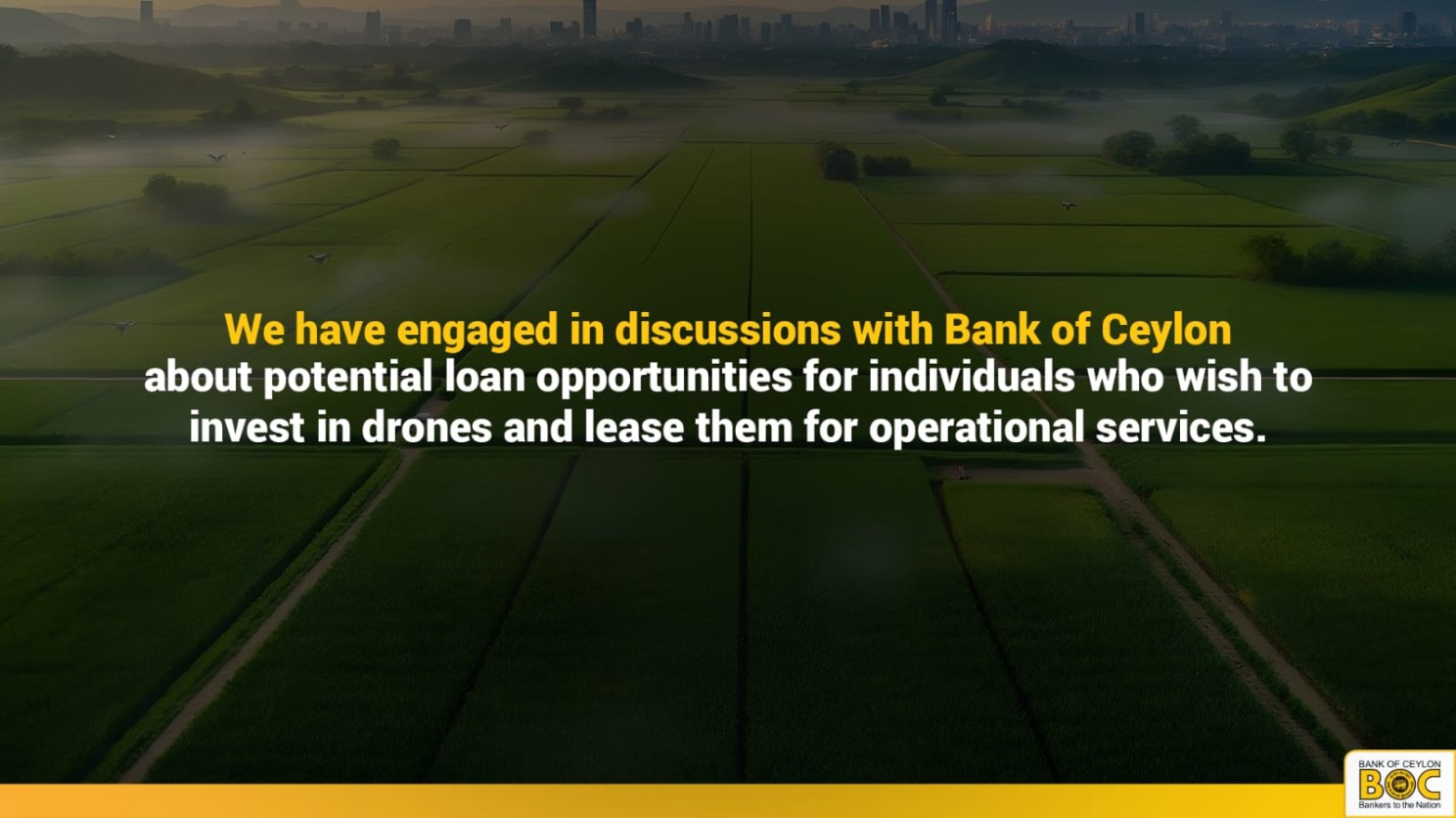 Bank of Ceylon’s Support in Agricultural Drone Technology – A Game-Changer for Sri Lanka | Bank ...