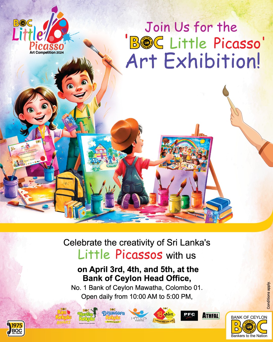 BOC Little Picasso Art Exhibition 2025 | Celebrating Young Talent | Bank of Ceylon