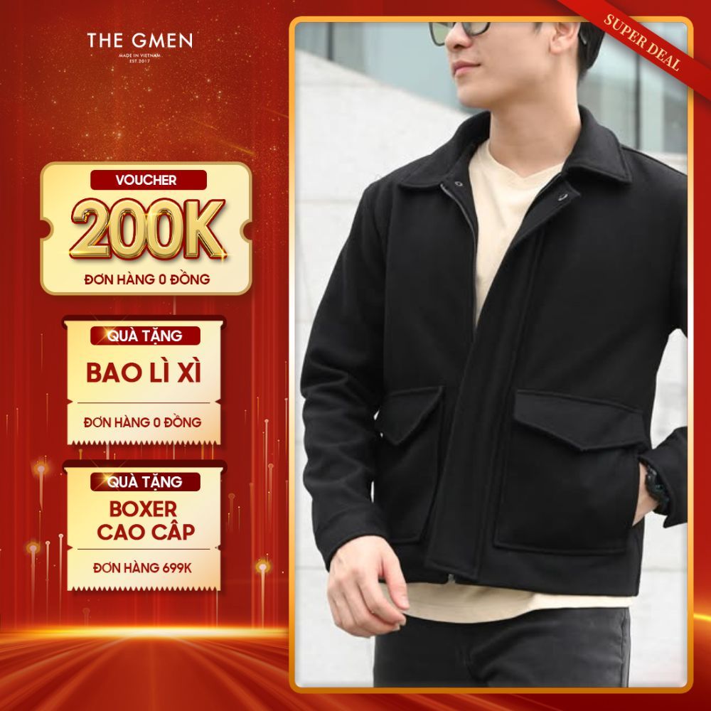 Áo khoác Dạ cổ bẻ F24 Urban Jacket dáng basic, form đứng - THE GMEN ...