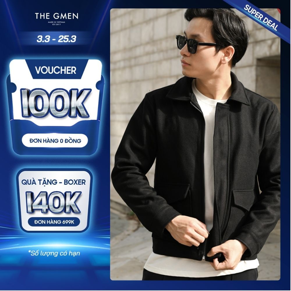 Áo khoác Dạ cổ bẻ F24 Urban Jacket dáng basic, form đứng - THE GMEN ...