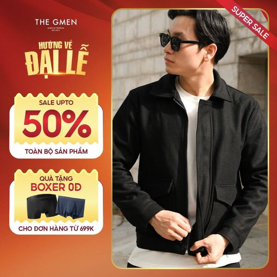 Áo khoác Dạ cổ bẻ F24 Urban Jacket dáng basic, form đứng - THE GMEN ...