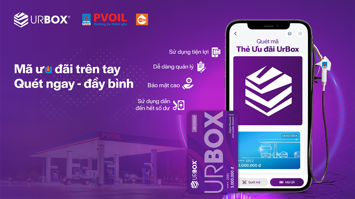 Ra mắt Thẻ xăng điện tử - Sản phẩm mới của UrBox và PVOIL - Trải nghiệm ...