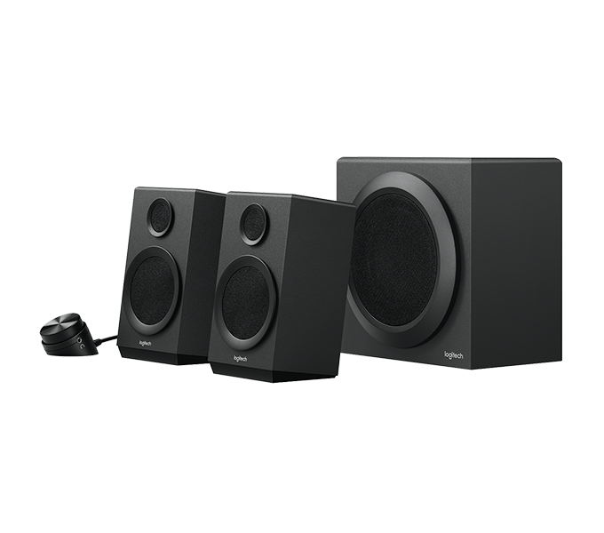 SPEAKER Logitech Z333 SYSTEM WITH SUBWOOFER Bold Sound- 80 Watts Peak ...