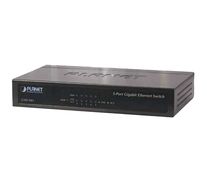 Switch Planet 5-Port 10/100/1000Mbps Gigabit Ethernet Switch-GSD-503 ...