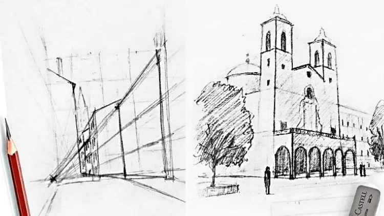 Landscape Drawing: Horizon Line, Vanishing or Melting Points