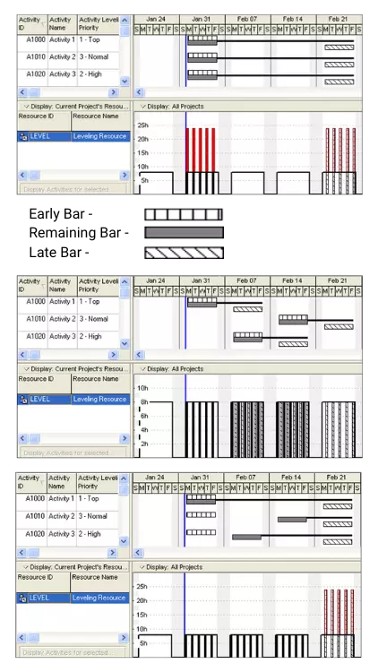 Oracle Primavera P6 Resource Leveling Functions