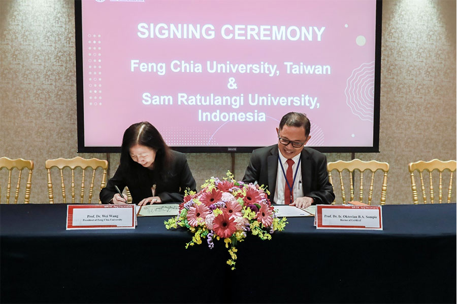 本校與印尼聖拉圖蘭吉大學(Sam Ratulangi University)共建兩校國際聯合研究中心 | 逢甲大學