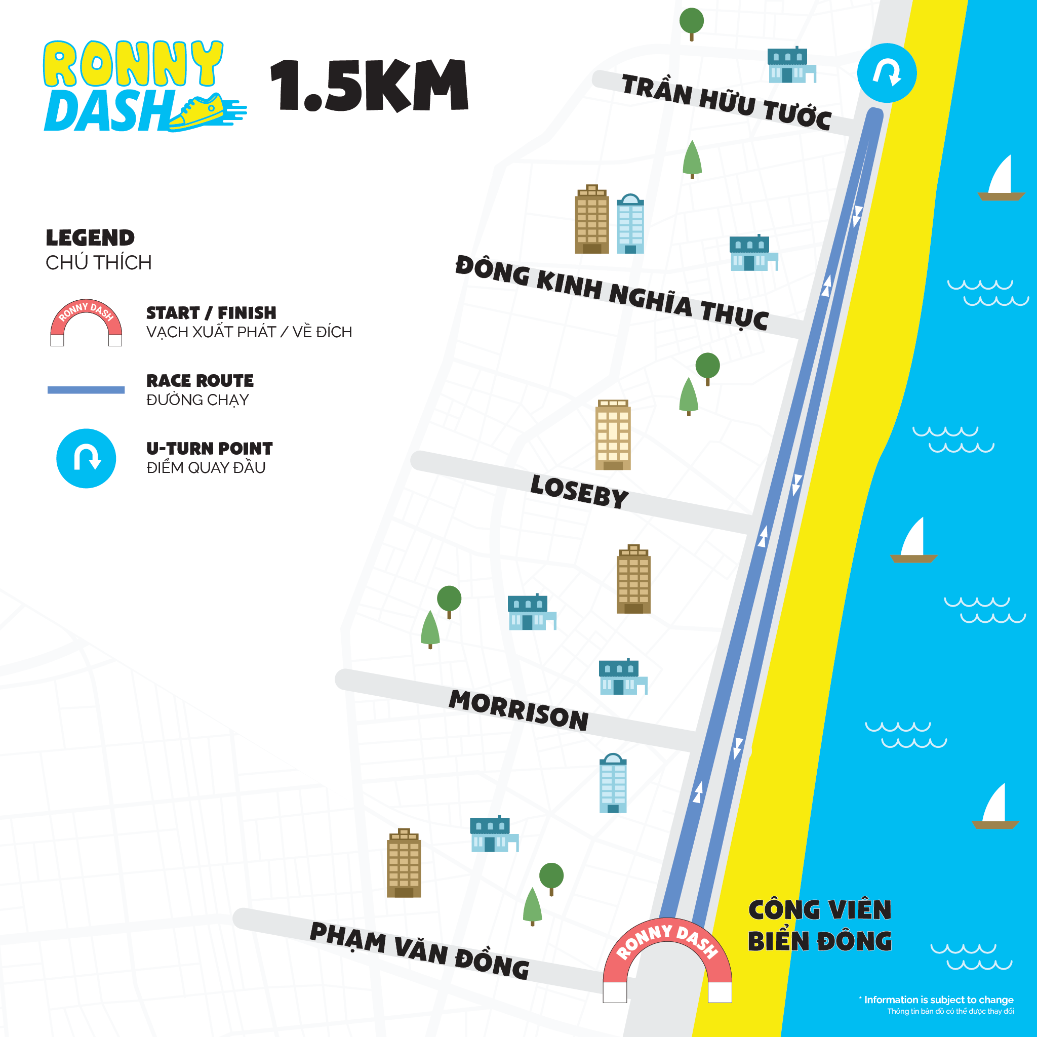DNIM24 – Race Maps – RonnyDash – Danang International Marathon